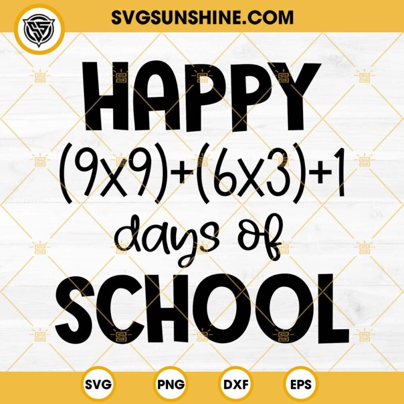 100 Days Of School Math SVG, Math Formula SVG, Happy Math 100 Days SVG