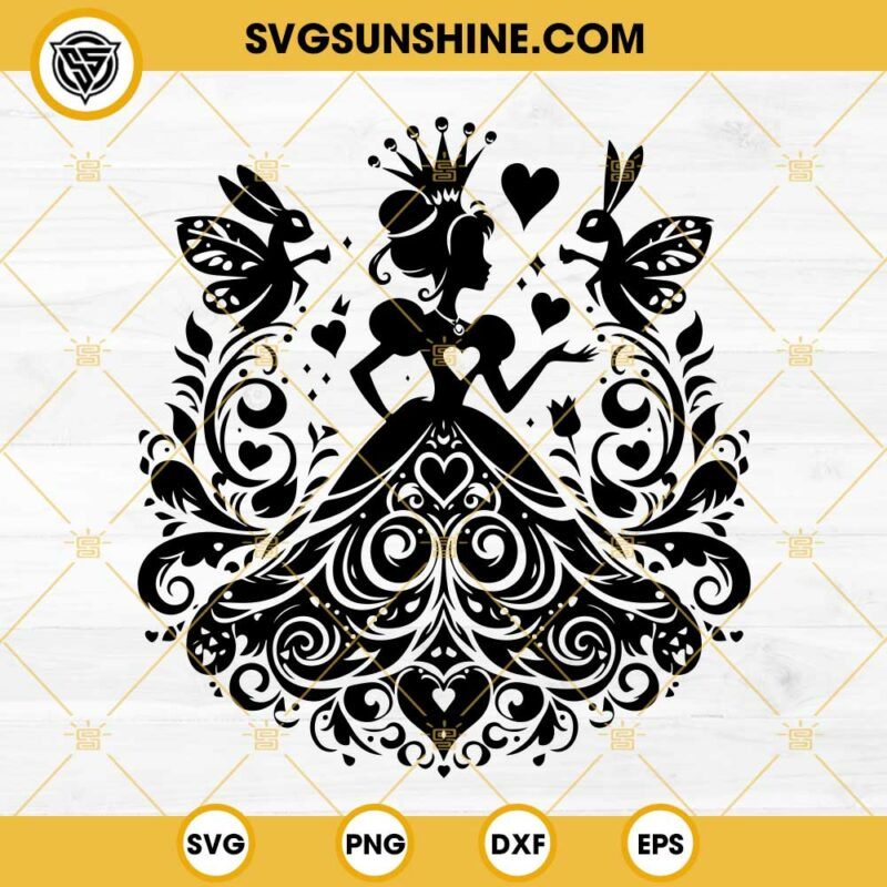 Alice In Wonderland SVG, Disney Princess SVG, Zentangle SVG