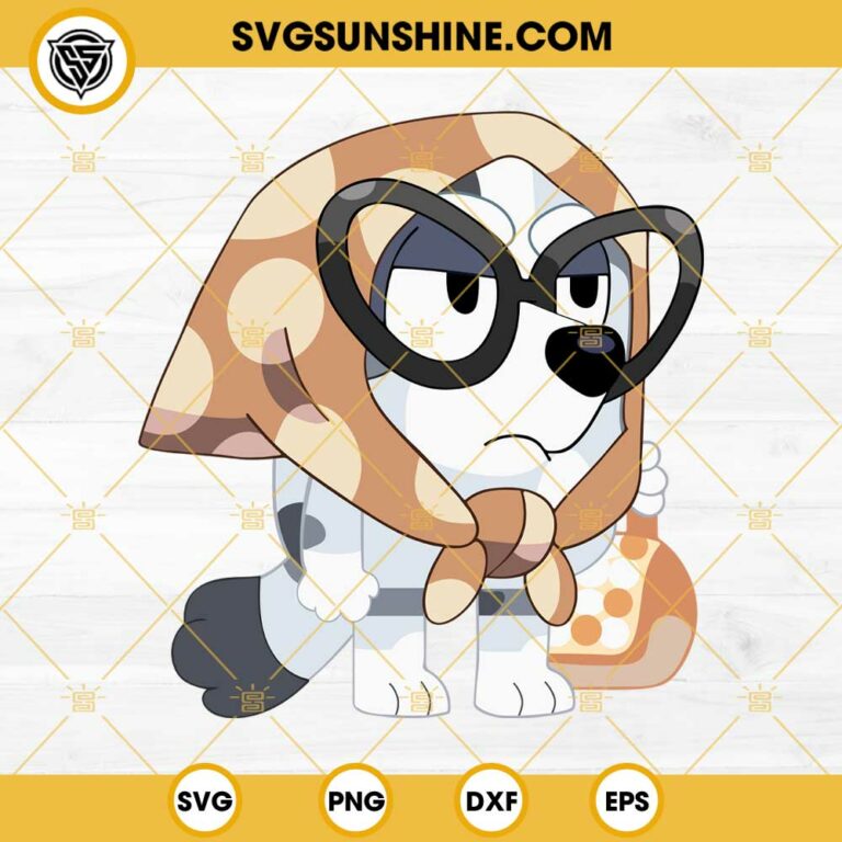 Bluey Muffin Granny SVG, Muffin Grouchy Granny SVG