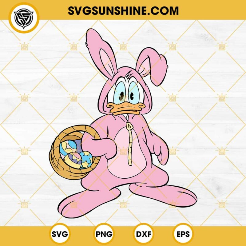 Donald Duck Easter Bunny SVG, Disney Easter SVG, Disney Donald Duck ...