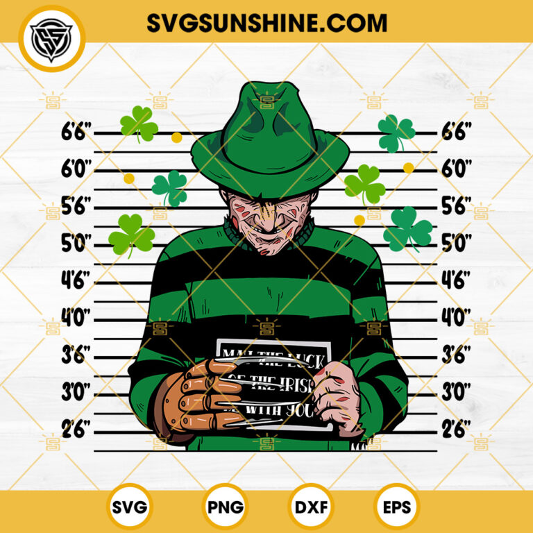 Freddy Krueger St Patricks Day SVG, Killer Horror Movie Shamrock ...