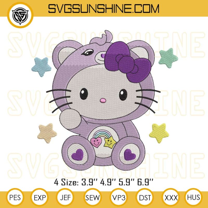 Hello Kitty Care Bear Embroidery Designs, Best Friend Bear Embroidery ...