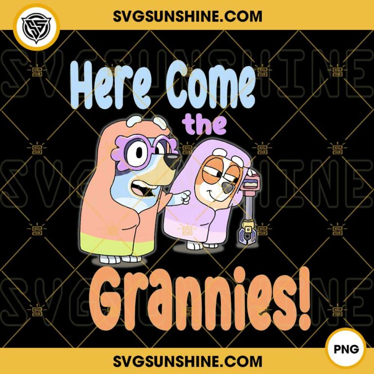 Here Come The Grannies PNG, Bluey Grannies PNG