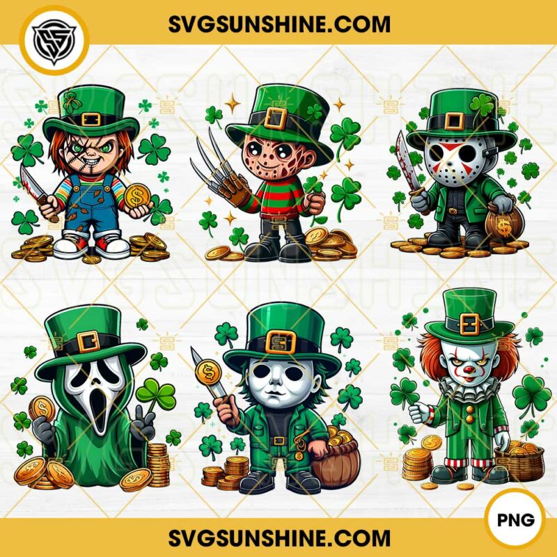 Horror Characters The Pot Of Gold PNG Bundle, Horror Movie Characters ...