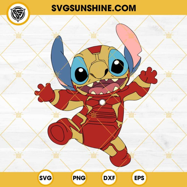 Iron Man Stitch SVG, Avenger Iron Man Stitch SVG PNG EPS DXF File