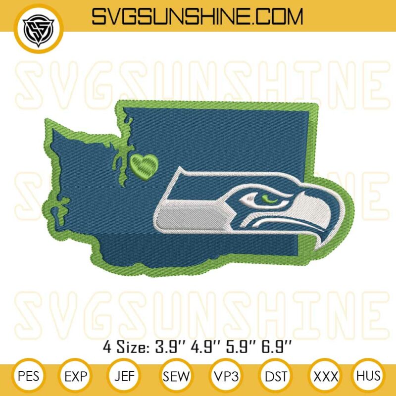 Seattle Seahawks Logo Embroidery Designs, Seattle Seahawks Embroidery ...