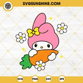 My Melody Easter Bunny SVG, My Melody Sanrio Easter Day SVG