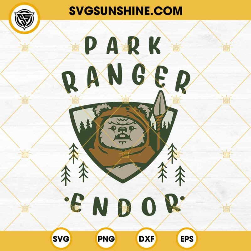 Park Ranger Endor SVG, Star Wars Boys Park Ranger SVG PNG DXF EPS Files