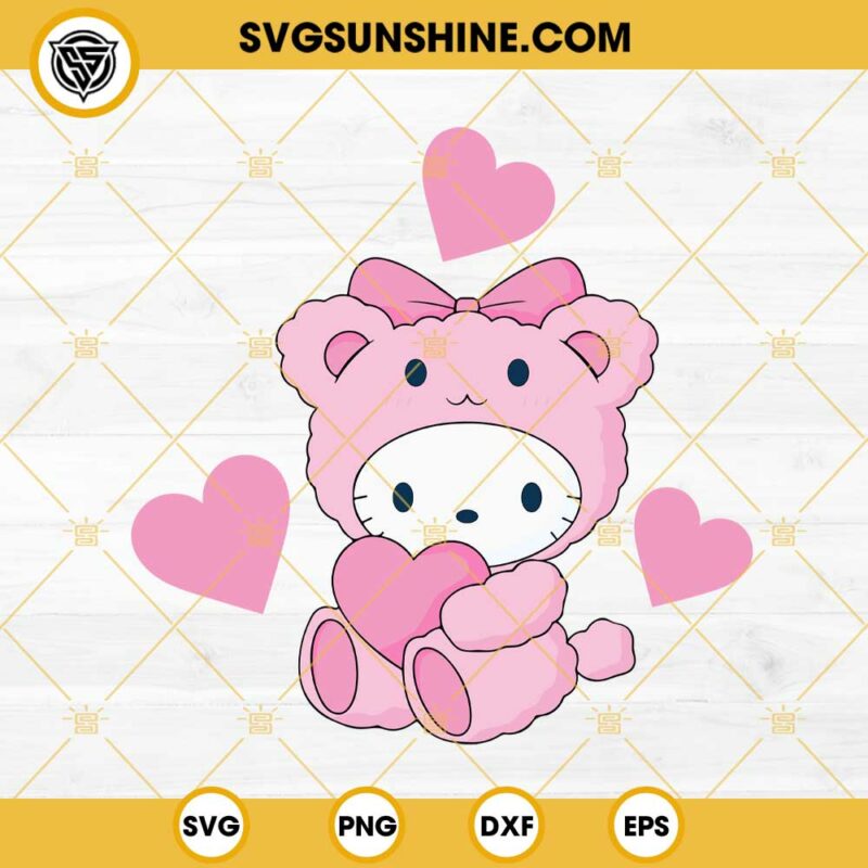 Pink Hello Kitty SVG, Pinki Lili Kitty SVG