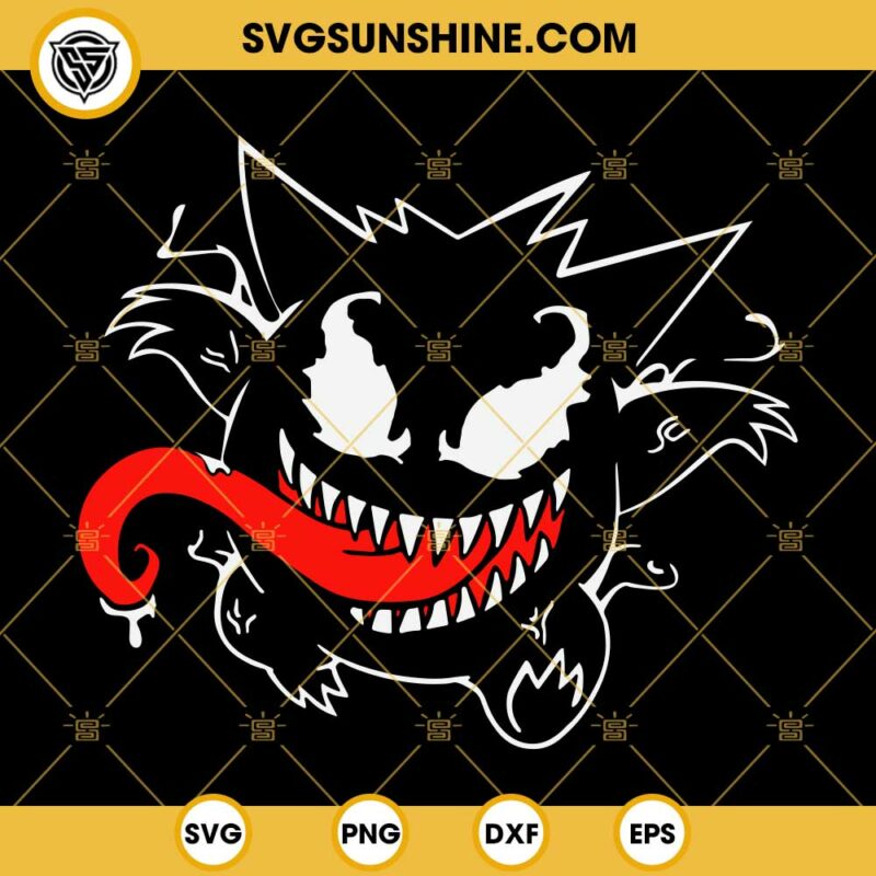 Pokemon Gengar Venom SVG PNG DXF EPS Cut Files