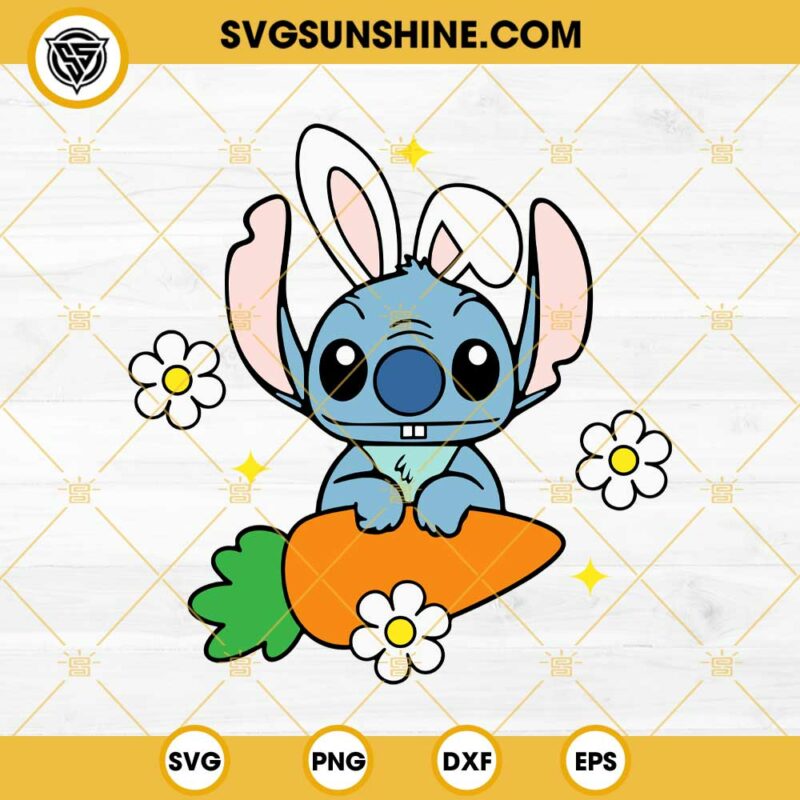 Easter Stitch Svg, Easter Svg, Lilo and Stitch Svg, Easter Eggs Svg