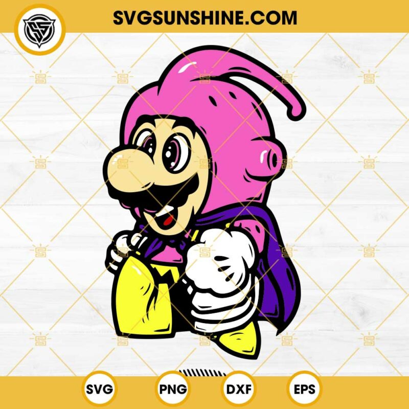 Super Mario Majin Buu SVG, Super Mario SVG, Majin Buu SVG