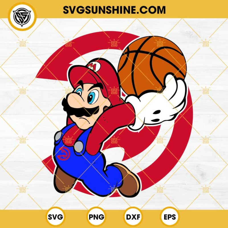 Super Mario NBA Dallas Mavericks SVG PNG DXF EPS FIle