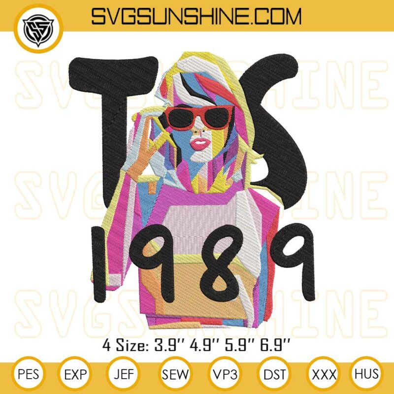 Taylor Swift 1989 Embroidery Design, Taylor Swift Embroidery Pattern