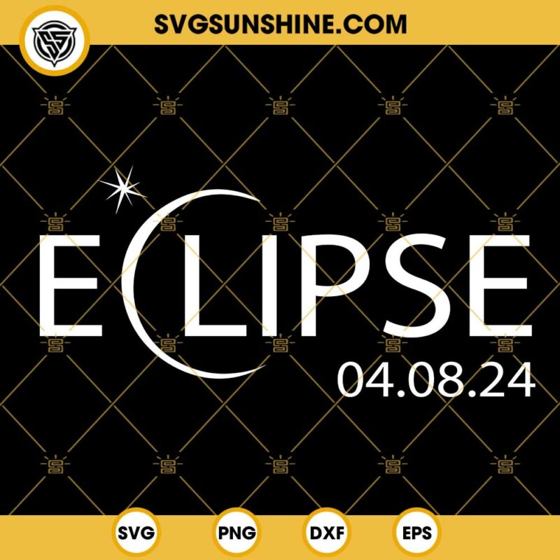 Total Solar Eclipse April 8 2024 SVG
