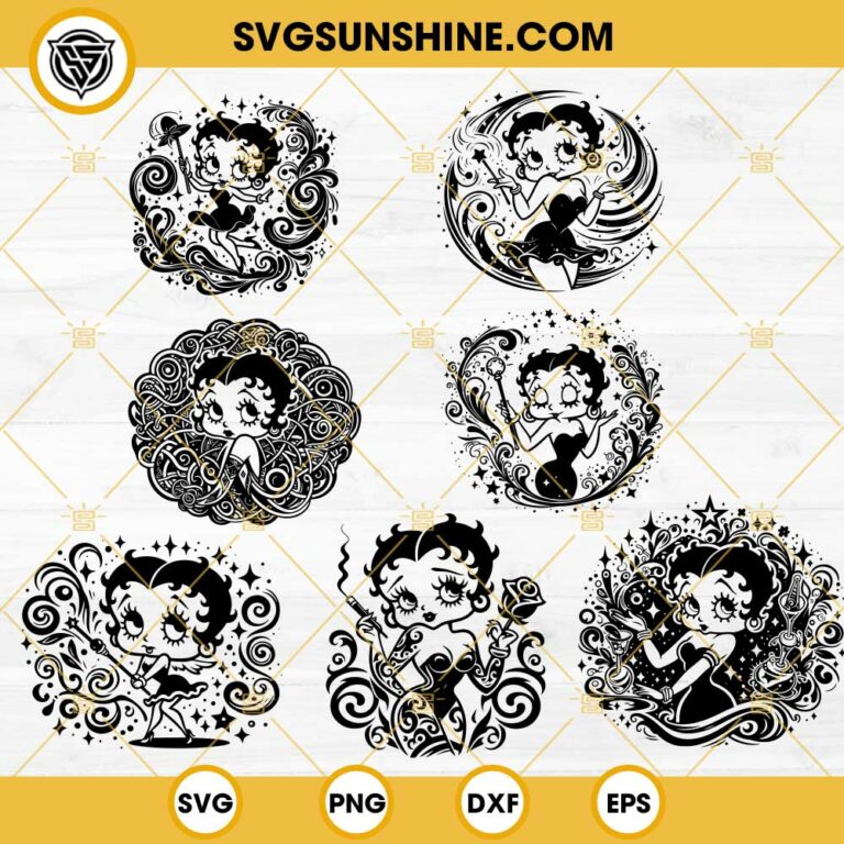 Betty Boop Mandala Bundle Svg Betty Boop Tattoo Svg Betty Boop Svg
