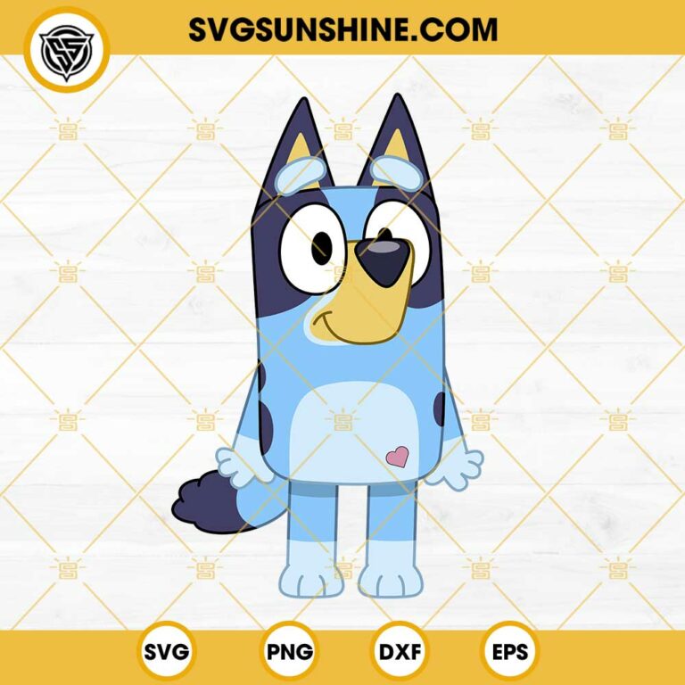 Bluey SVG, Bluey Heart SVG PNG Files