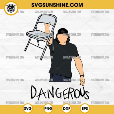 Dangerous Morgan Wallen Chair SVG DXF EPS PNG Silhouette Vector Clipart