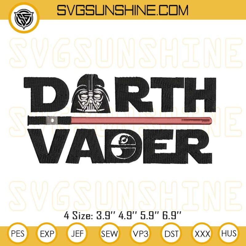 Darth Vader Embroidery Designs, Star Wars Embroidery Pattern