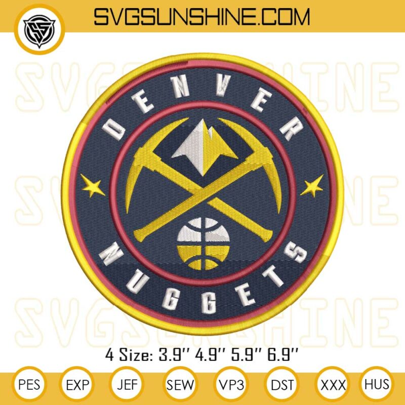 Denver Nuggets Logo Embroidery Designs