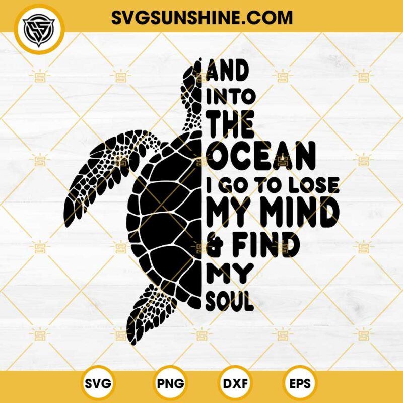 Sea Turtle SVG, Sea Turtle Salty Lil Beach SVG