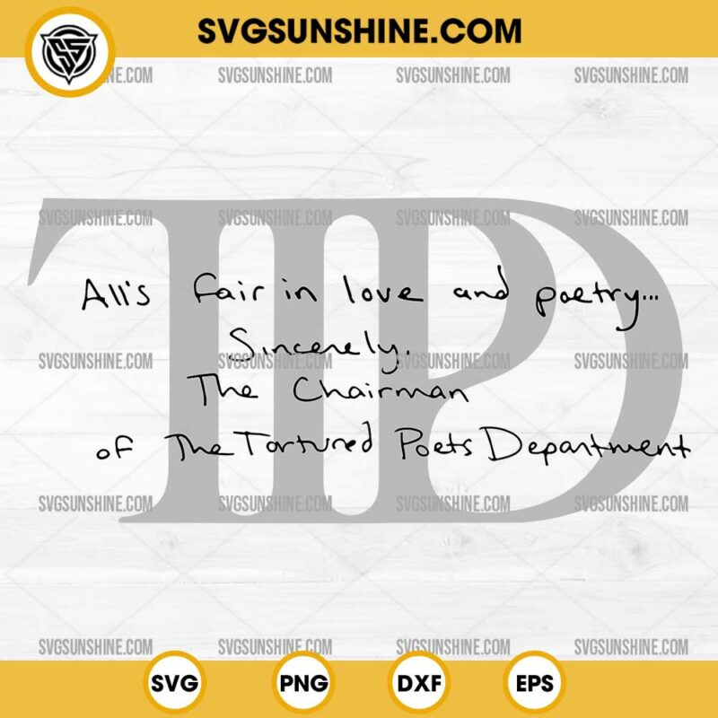 Taylor Swift TTPD Text Vintage SVG, The Tortured Poets EST 2024 SVG ...