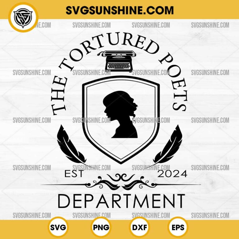 Taylor Swift The Tortured Poets Department EST 2024 SVG PNG DXF EPS