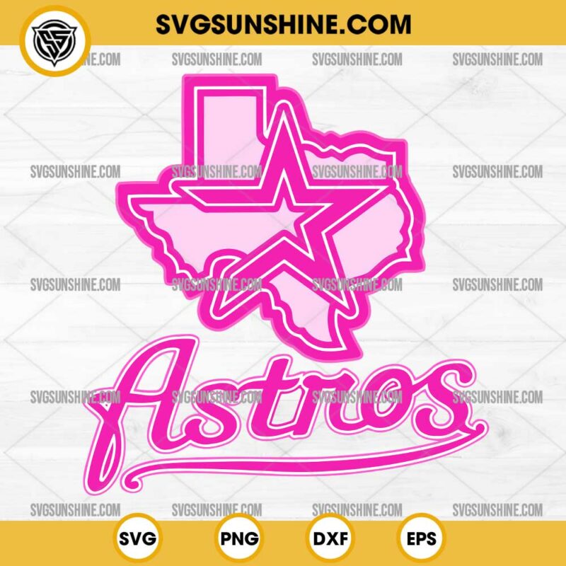 Pink Houston Astros SVG, Astros Pink SVG, Astros Star Logo SVG, Houston ...