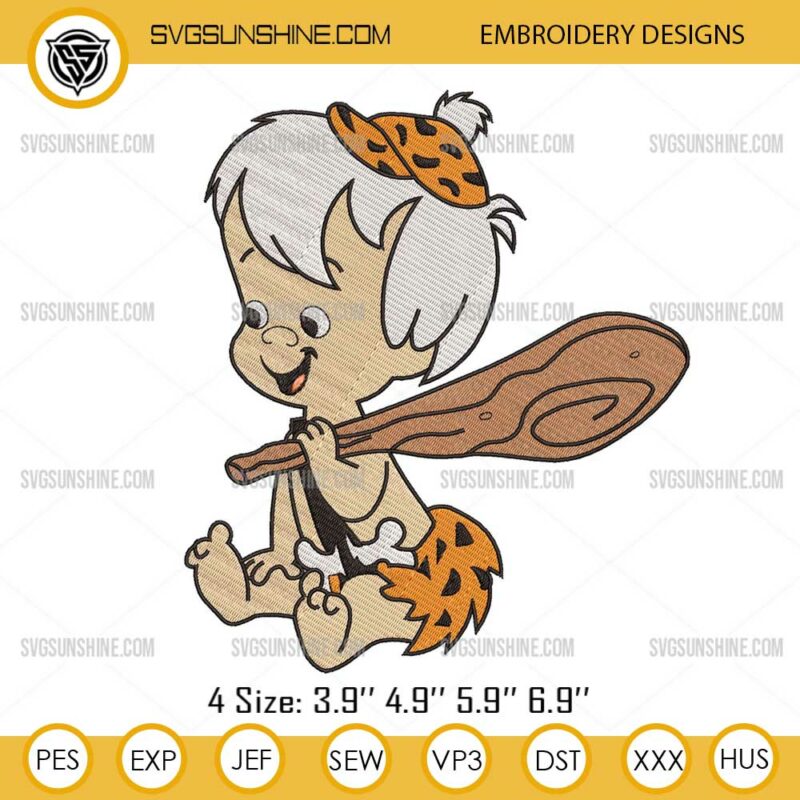 Bamm-Bamm Rubble Embroidery Designs, The Flintstones Embroidery Design ...