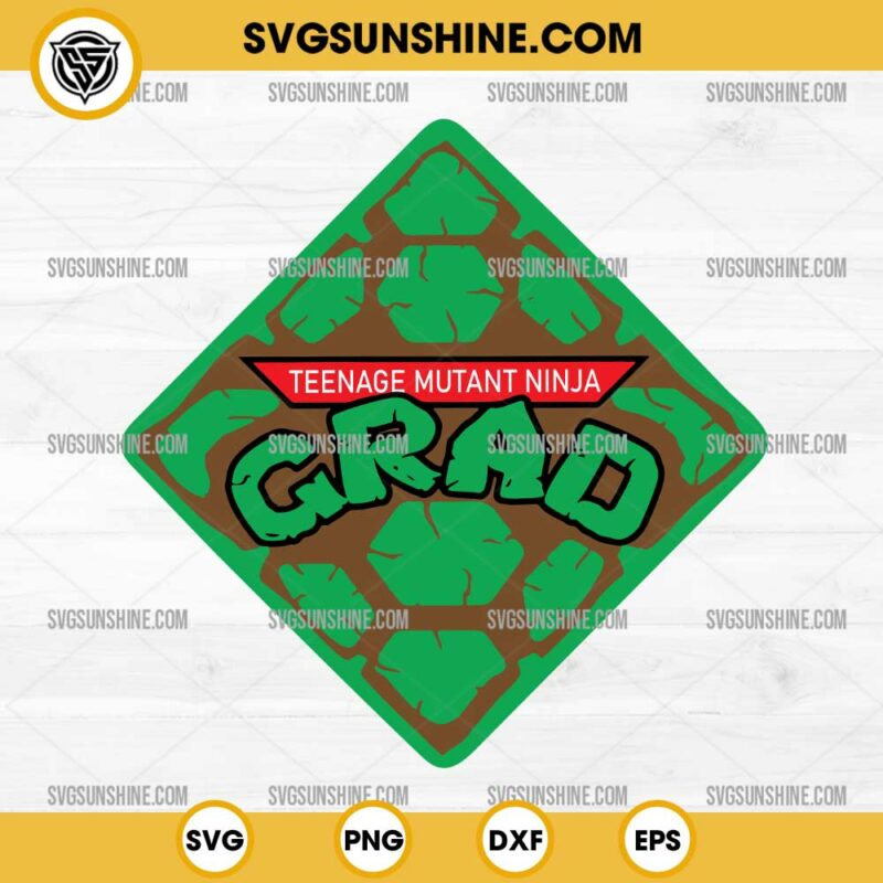 Teenage Mutant Ninja Grad SVG, Ninja Turtles Graduation Cap SVG PNG ...