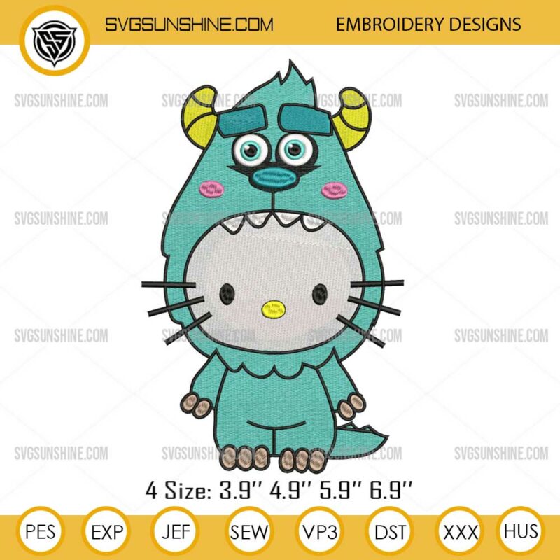 Hello Kitty Sulley Monsters Inc Embroidery Designs, Kitty James P ...