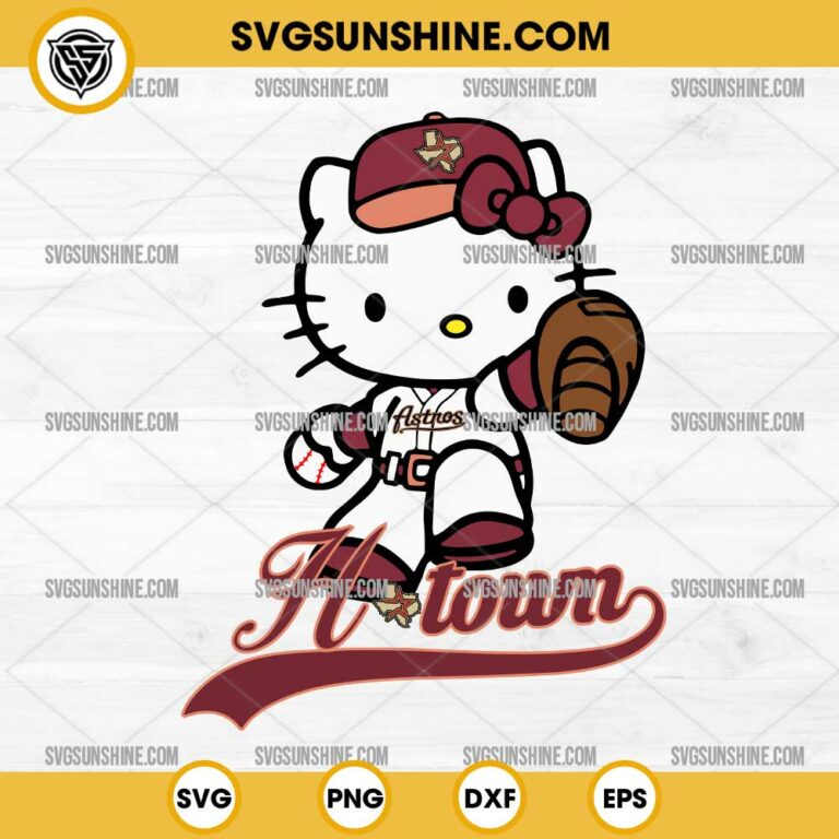 H-Town Hello Kitty Astros SVG, H-Town Houston Texas SVG, Astros Hello ...