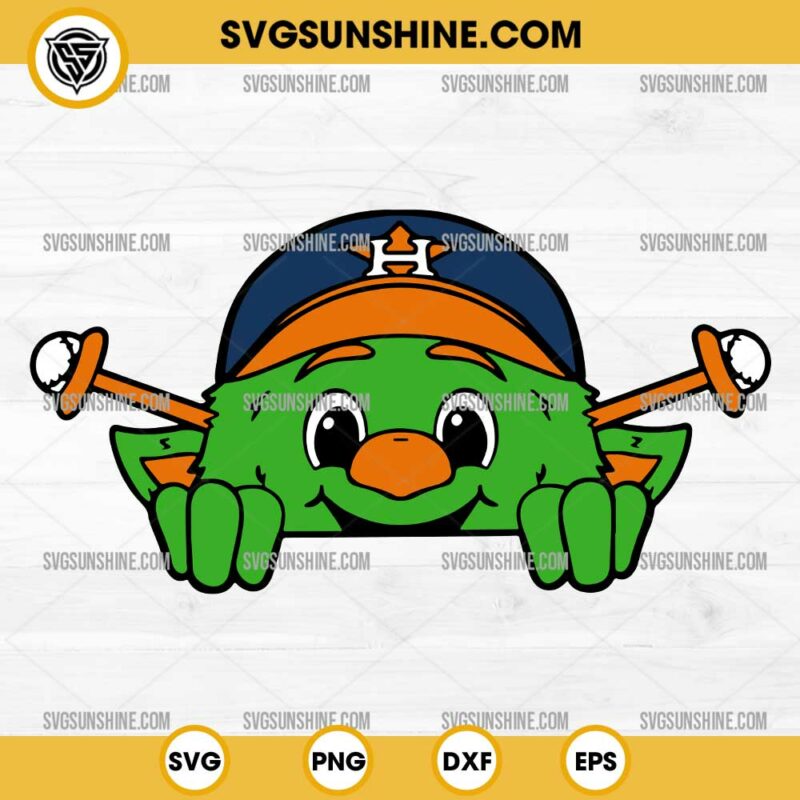Orbit Houston Astros Mascot SVG PNG Silhouette Vector Clipart