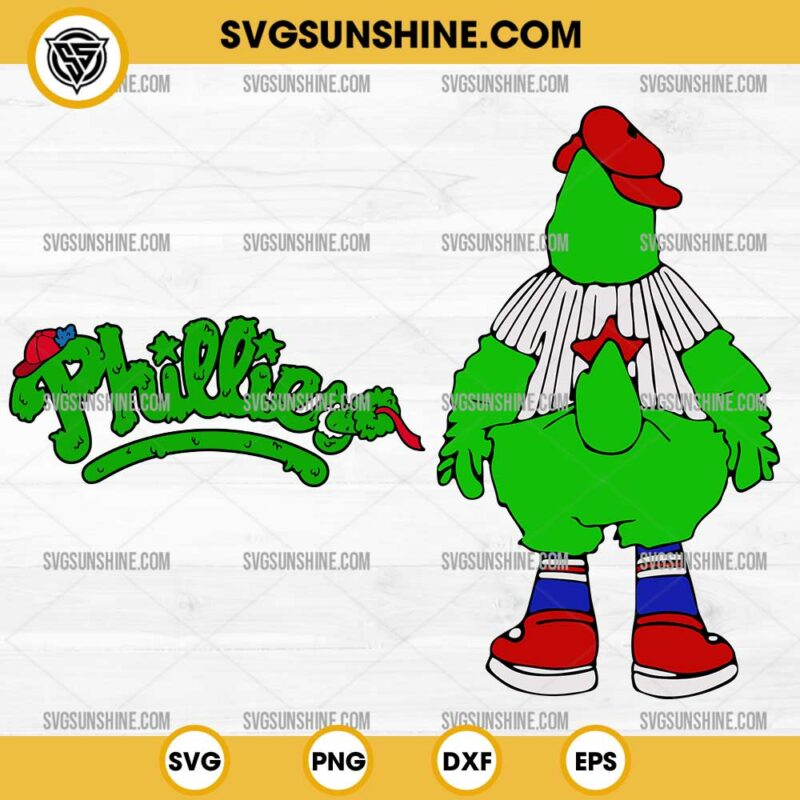 Phillies Phanatic Front and Back SVG, Phillies Phanatic SVG, Phillies SVG