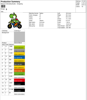 Yoshi Nintendo Embroidery Design, Yoshi Mario Machine Embroidery Design ...