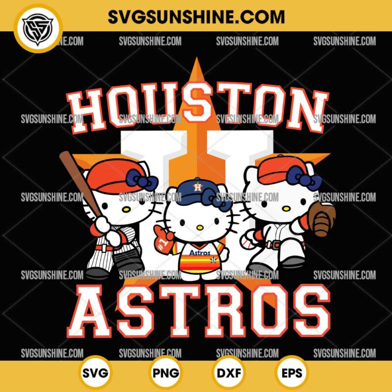 Astros Hello Kitty SVG, Houston Astros SVG, Hello Kitty Baseball SVG ...