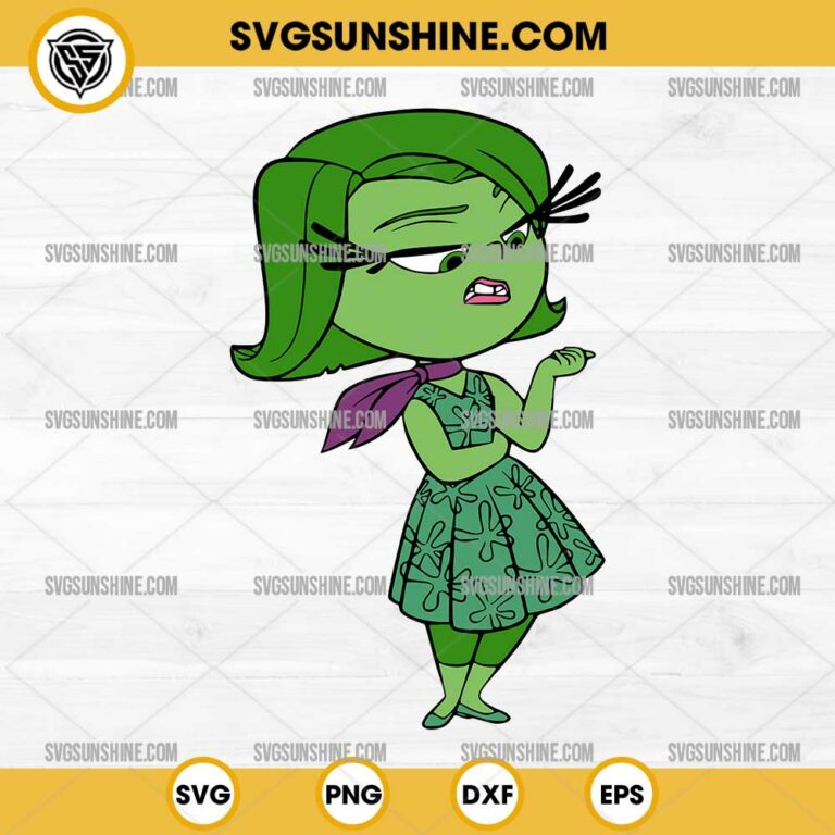 Disgust Inside Out 2 SVG PNG, Disgust Cricut Silhouette Clipart