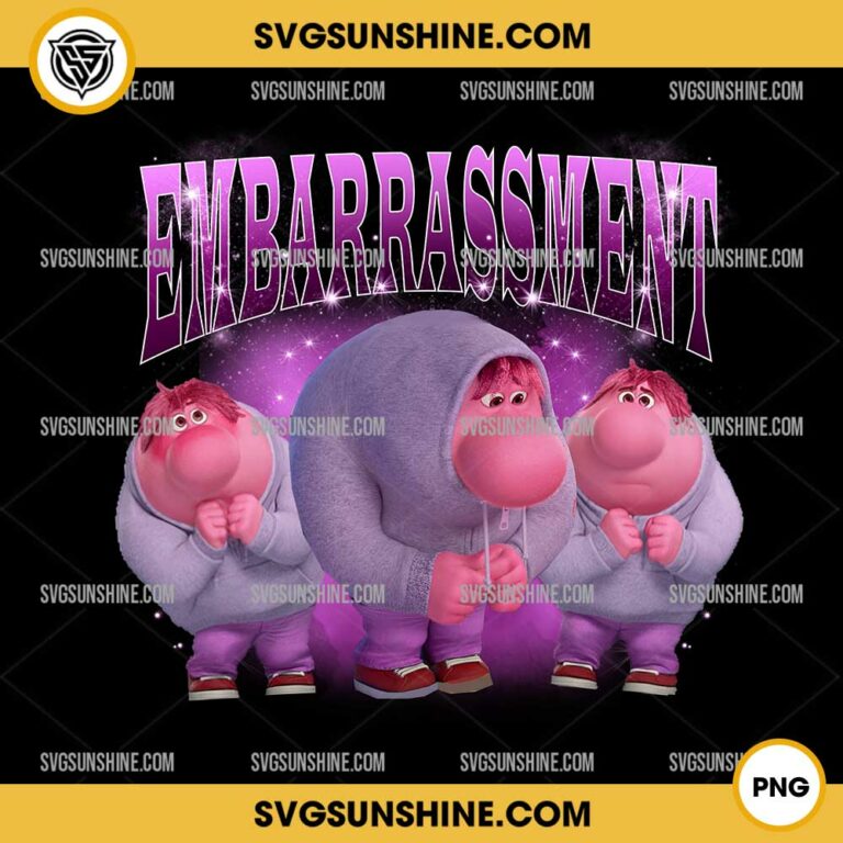 Embarrassment Inside Out 2 PNG Sublimation Design