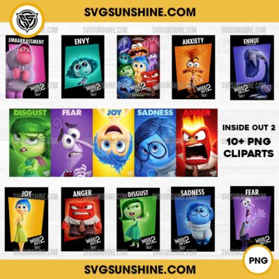 10+ Inside Out 2 Posters PNG, Inside Out 2 Clipart PNG Bundle, Inside ...
