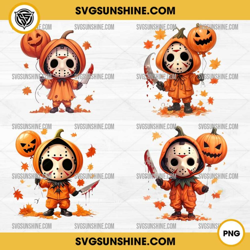Cute Jason Voorhees PNG, Jason Fall Pumpkin Halloween PNG, Jason ...