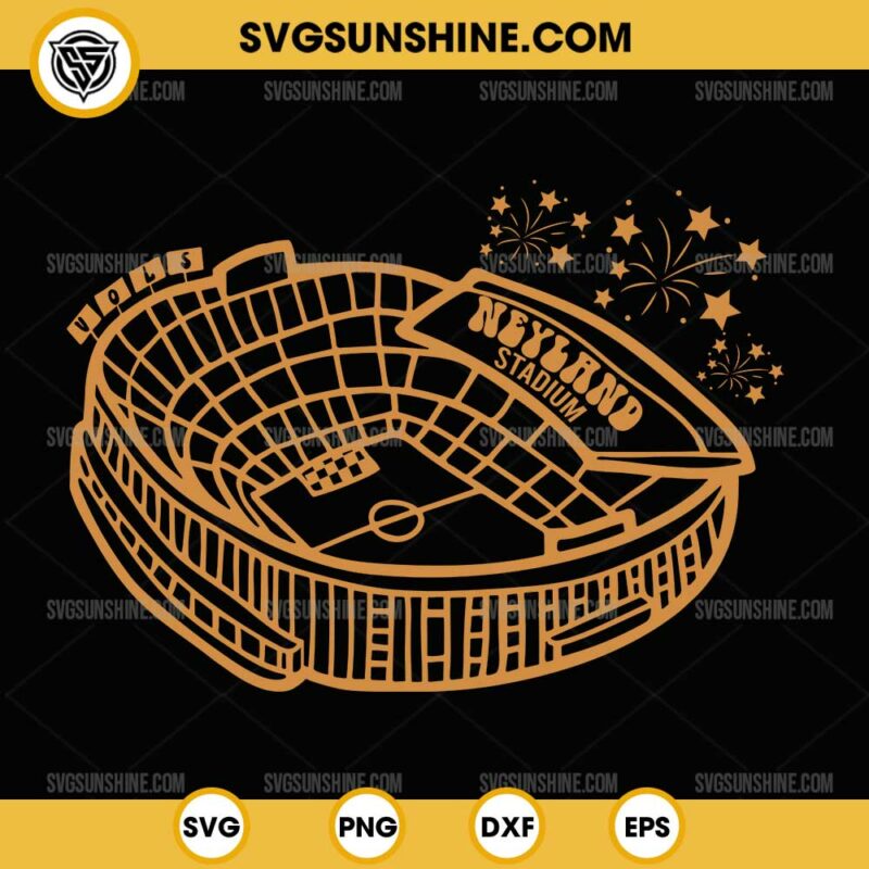 Neyland Stadium Tennessee Volunteers SVG PNG, Orange Stadium SVG
