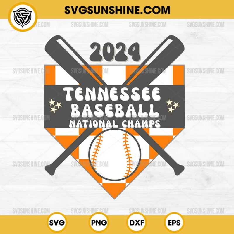 2024 Tennessee Baseball National Champs SVG, Tennessee Volunteers ...