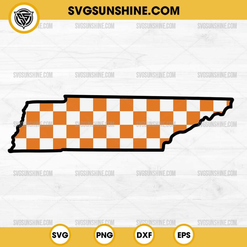 Tennessee Checkerboard SVG, Map Tennessee State SVG, Tennessee ...