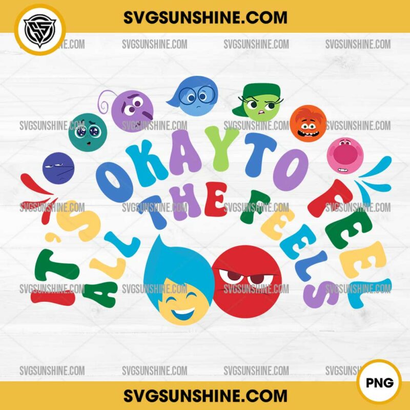 Inside Out 2 Characters Face SVG Bundle, Inside Out 2 Faces PNG ...