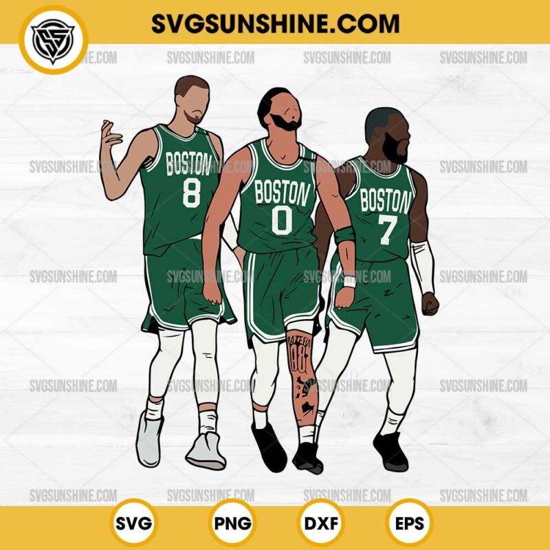 Boston Celtics Player SVG, Jayson Tatum SVG, Jaylen Brown SVG, Kristaps ...