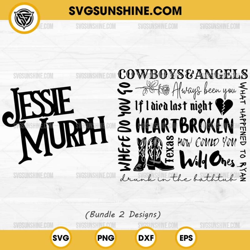 Bundle Jessie Murph SVG, Jessie Murph Songs SVG, Jessie Murph SVG PNG ...