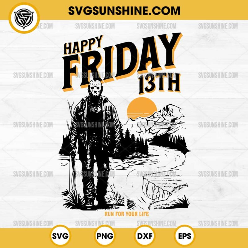 Jason Voorhees Happy Friday 13th SVG, Jason Voorhees SVG, Friday the ...