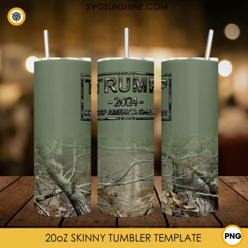 Trump 2024 Keep America Great Tumbler Wrap PNG