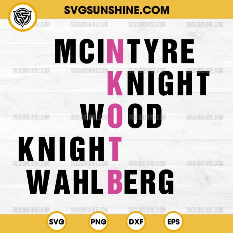 New Kids on the Block SVG, NKOTB SVG PNG Silhouette Vector Clipart