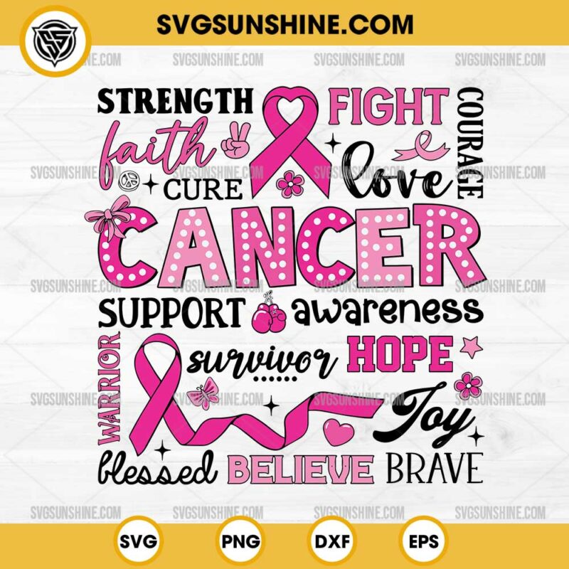 Breast Cancer Awareness SVG, Breast Cancer SVG, Cancer Survivor SVG ...